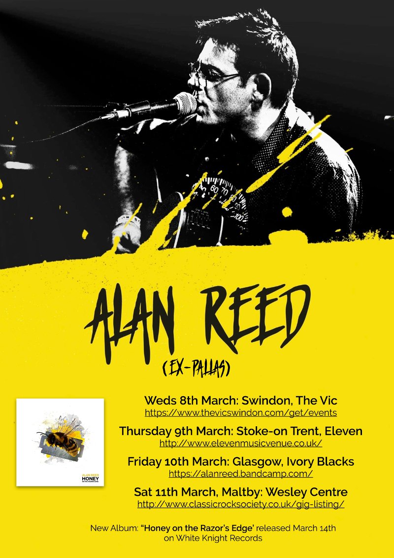 Alan Reed (ex-Pallas) UK Tour 2017 | Jennifer Clark Music
